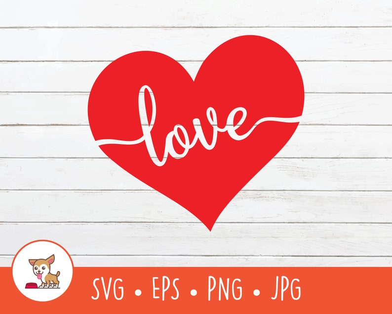 Love Heart SVG, Love Clipart, Vector Heart Cut File for Cricut, PNG ...