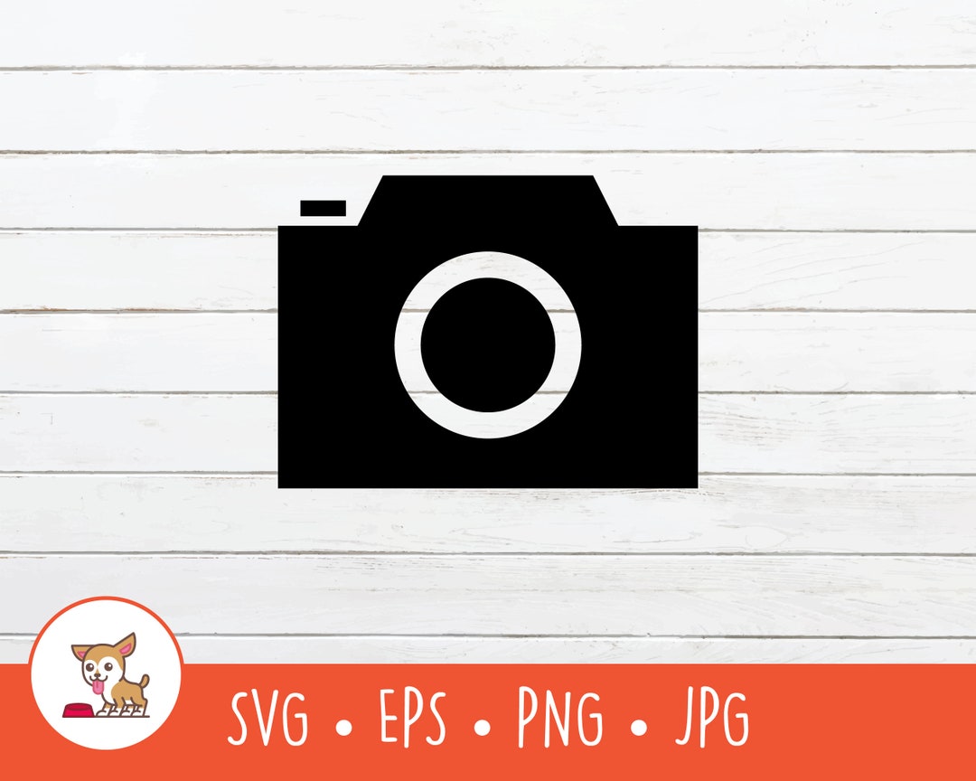 Camera SVG, Camera Clipart, Vector Camera Symbol Cut File for Cricut ...