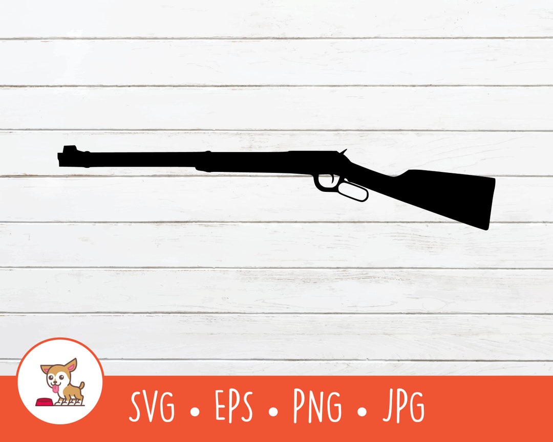 Rifle SVG, Rifle Clipart, Vector Rifle Cut File for Cricut, PNG, EPS ...