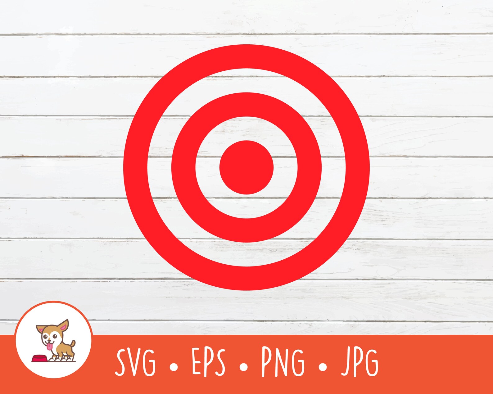 Target SVG, Target Clipart, Vector Bullseye Target Cut File for Cricut ...