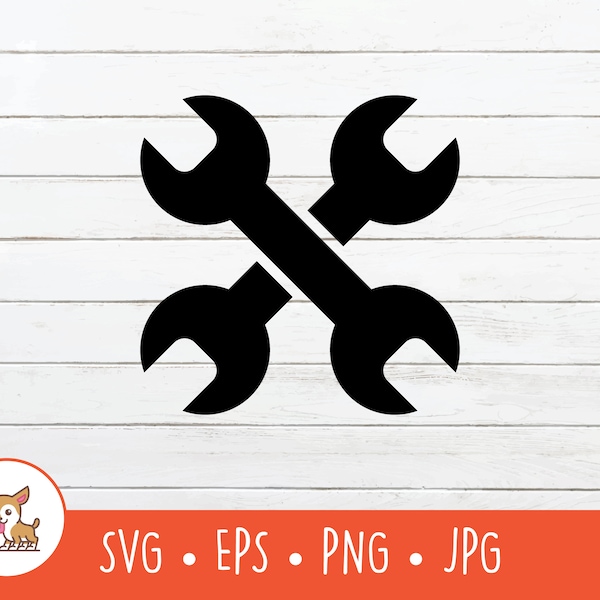 Crossed Wrenches Svg - Etsy