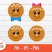 Gingerbread SVG, Gingerbread Face Clipart, Gingerbread Boy and ...