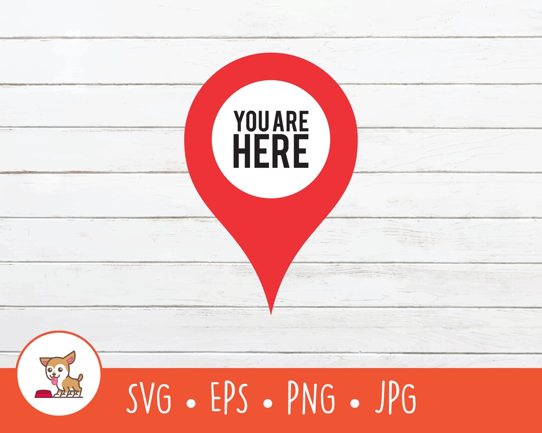 You Are Here SVG, You Are Here Clipart, Vector You Are Here Pointer Cut ...