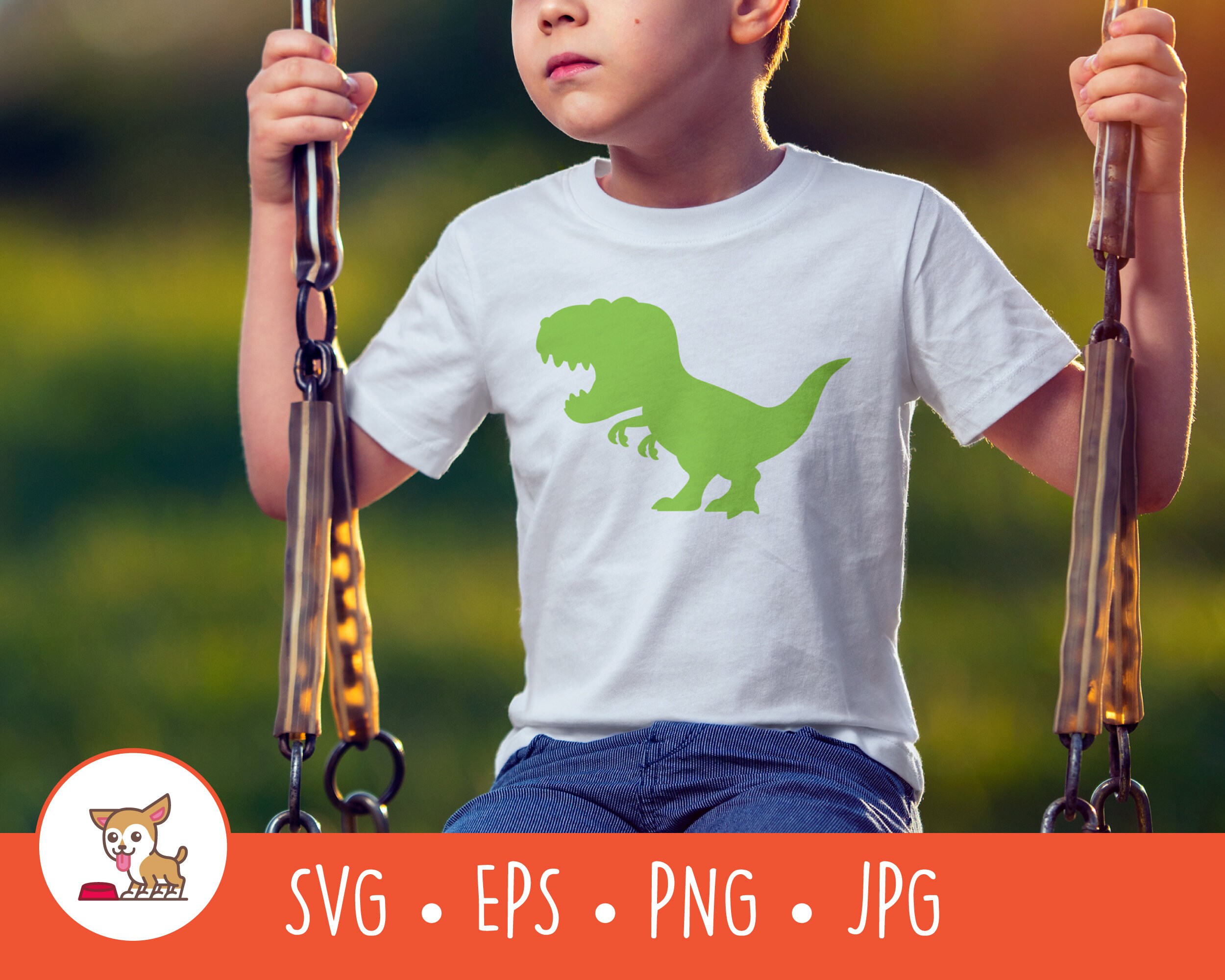 Green T-rex Clipart, Green T-rex SVG, Vector T-rex Cut File for Cricut ...