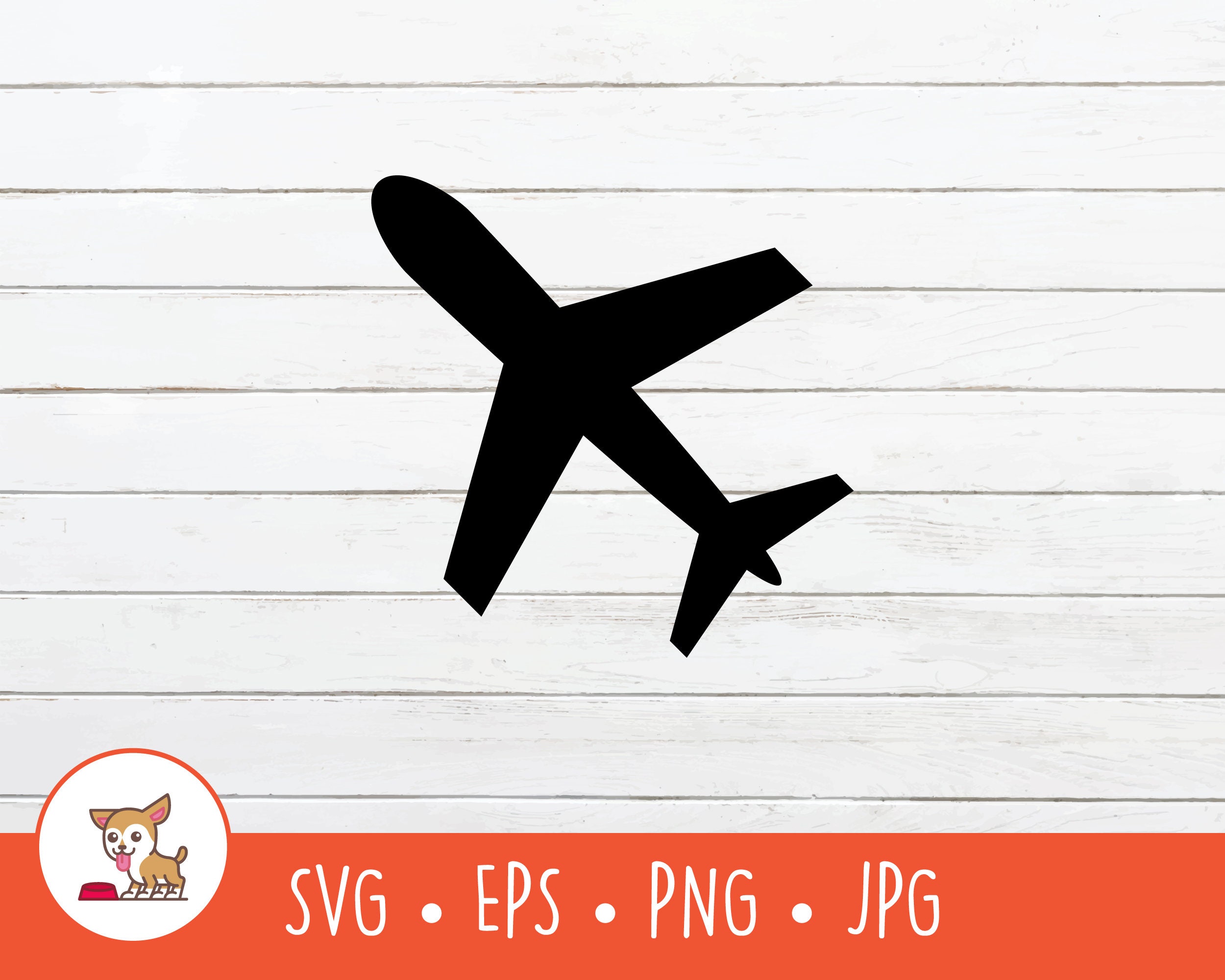 Airplane SVG, Aeroplane Clipart, Vector Airplane Cut File for Cricut ...