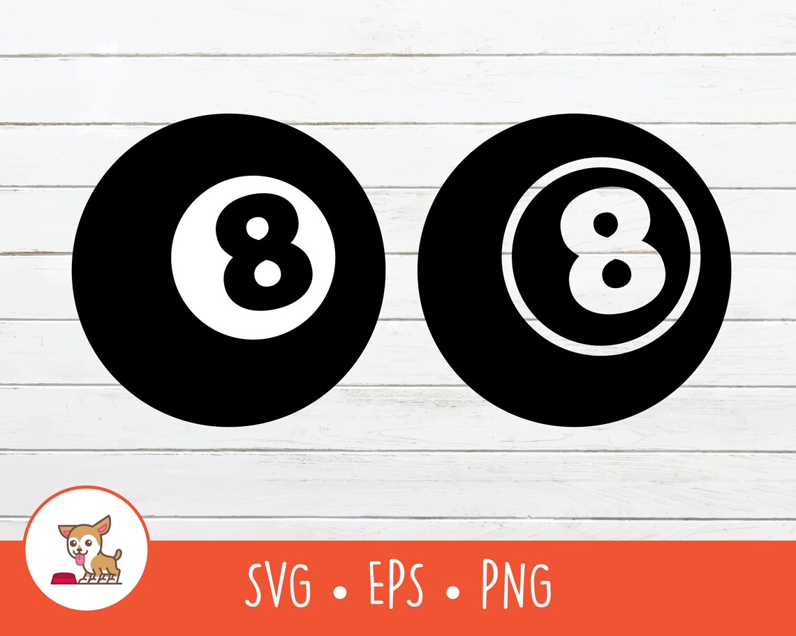 8 Ball SVG 8 Ball Clipart Vector 8 Ball Cut File for Cricut - Etsy