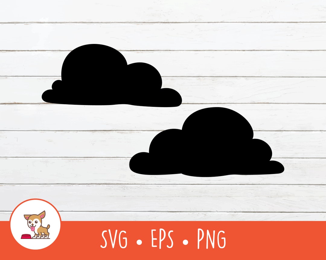 Clouds SVG, Clouds Clipart, Vector Clouds Cut File for Cricut, PNG, EPS ...