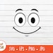Happy Face Clipart, Happy Face SVG, Vector Happy Expression Cut File ...
