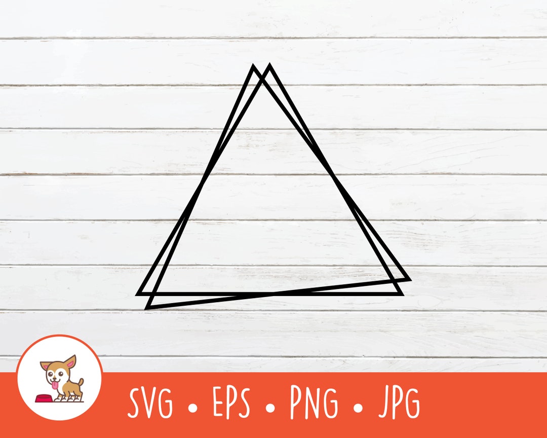 Triangle Frame SVG, Triangle Frame Clipart, Triangle Border Cut File ...
