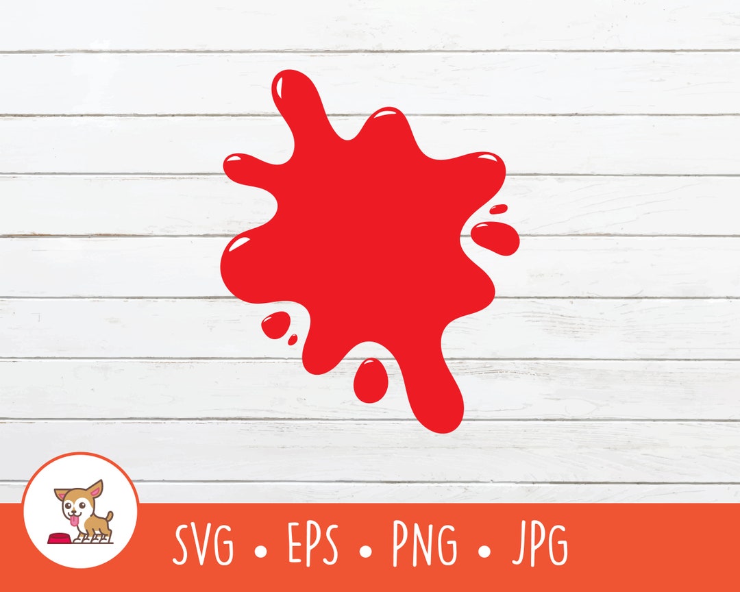 Blood Splatter SVG, Blood Splatter Clipart, Vector Blood Splatter Cut ...