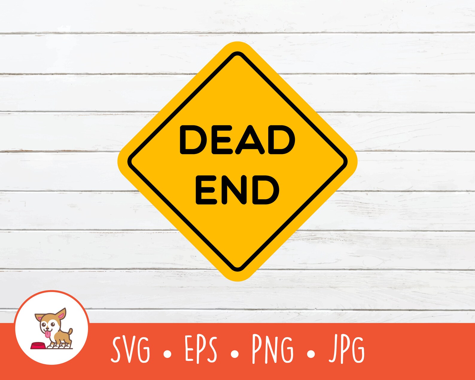 Dead End Road Sign SVG, Dead End Road Sign Clipart, Vector Dead End ...