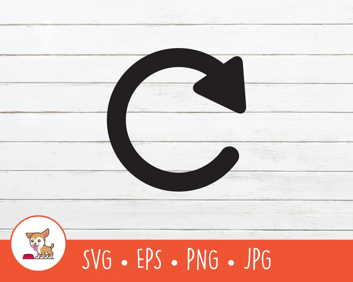 Reload SVG, Reload Clipart, Vector Reload Icon Cut File for Cricut, PNG ...