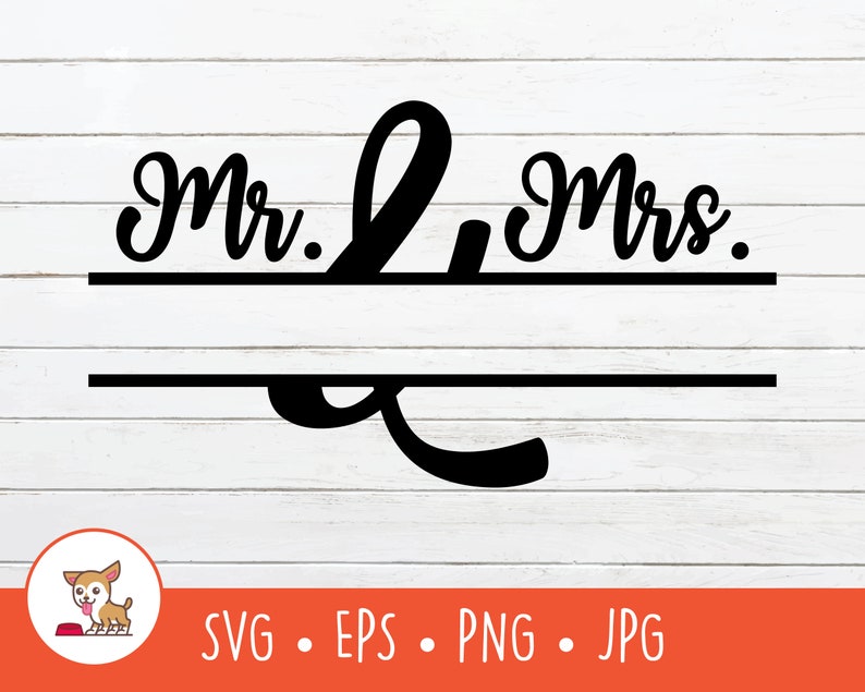 Mr and Mrs SVG Split Mr and Mrs Name Frame Mr and Mrs - Etsy