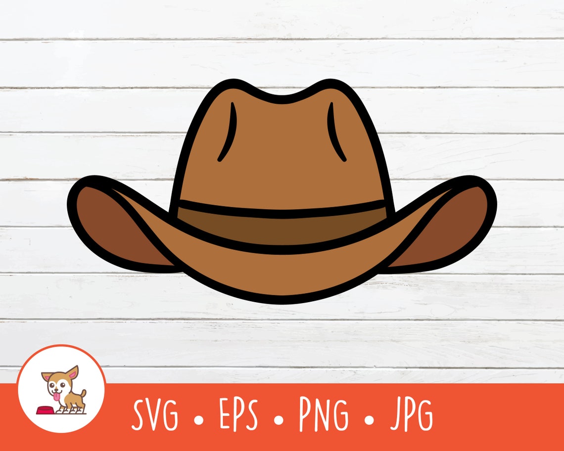 Cowboy Hat Clipart, Vector Cowboy Hat SVG, Cowboy Cut File for Cricut ...
