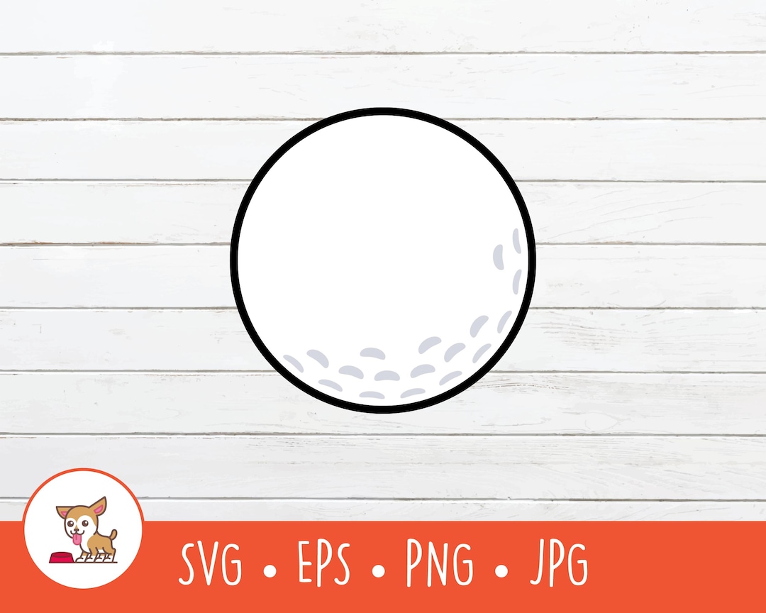 Cartoon Golf Ball Clipart, Golf Ball SVG, Vector Golf Ball Cut File for ...