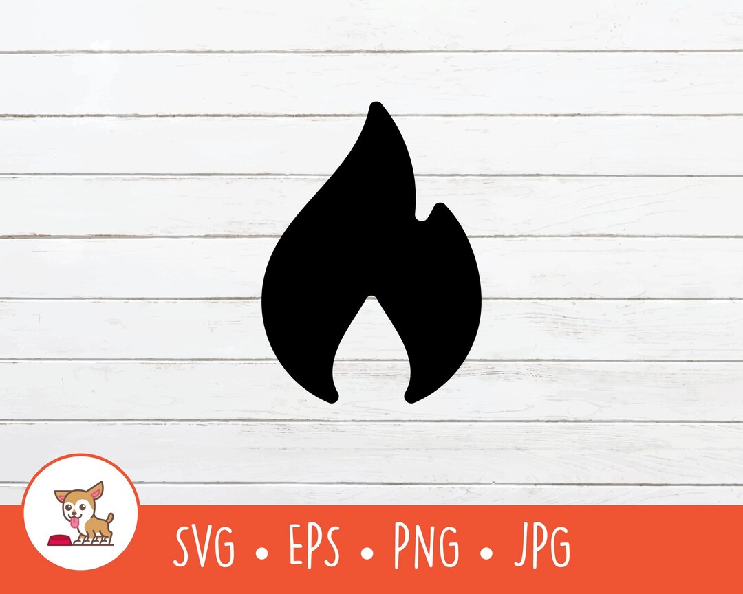 Fire SVG, Fire Clipart, Vector Flame Cut File for Cricut, PNG, EPS ...