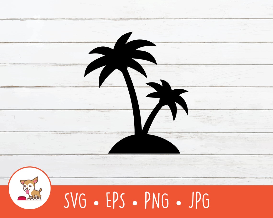 Island SVG, Island Clipart, Vector Island Cut File for Cricut, PNG, EPS ...