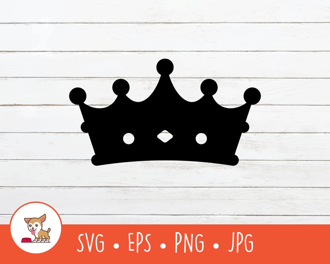 Crown SVG, Crown Clipart, Vector Crown Cut File for Cricut, PNG, EPS ...