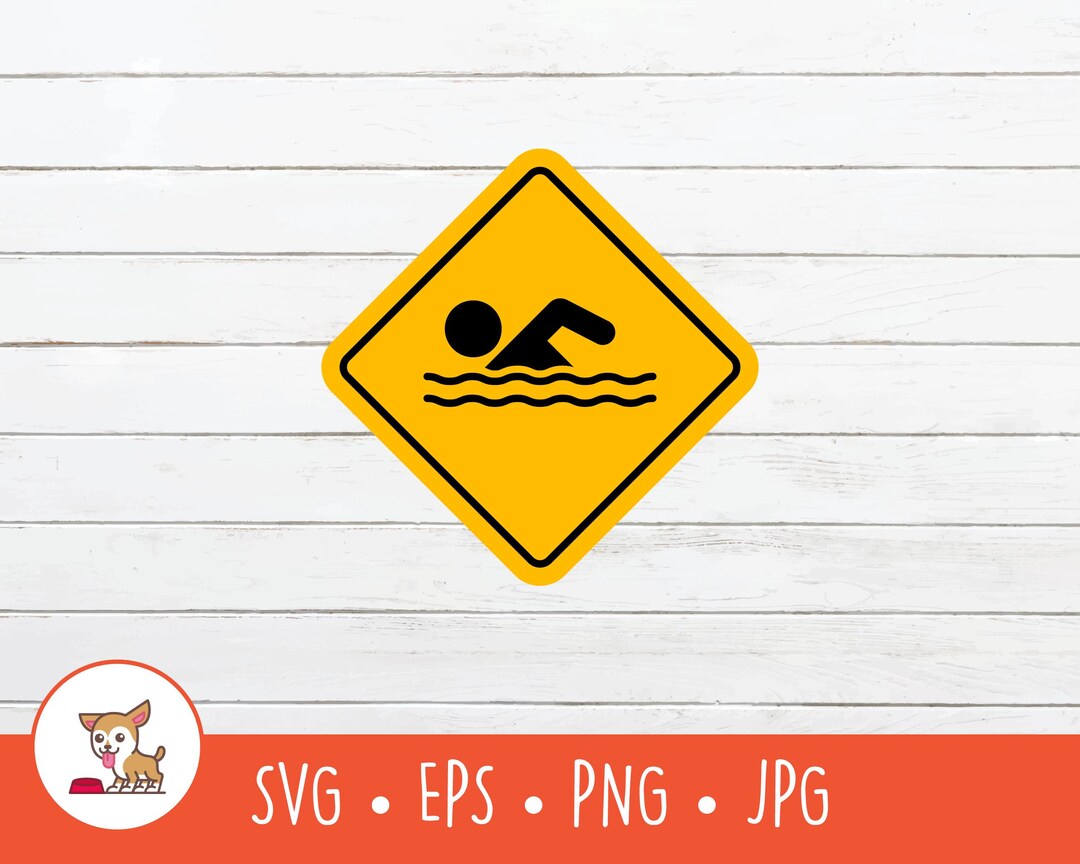 Swimming Sign SVG, Swimming Sign Clipart, Vector Swimming Sign Cut File ...