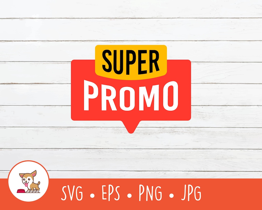 Super Promo Label SVG, Super Promo Label Clipart, Vector Super Promo ...