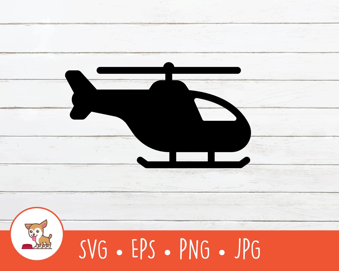 Helicopter SVG, Helicopter Clipart, Vector Helicopter Cut File for ...
