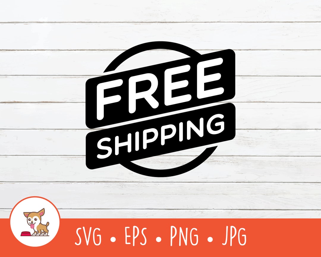 Free Shipping Label SVG, Free Shipping Sign Clipart, Vector Free ...