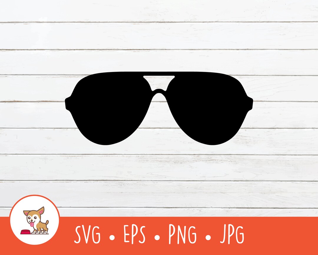 Aviator Sunglasses SVG, Sunglasses Clipart, Vector Aviator Sunglasses ...