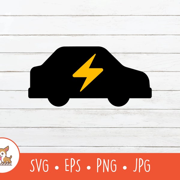 Electric Car Svg - Etsy