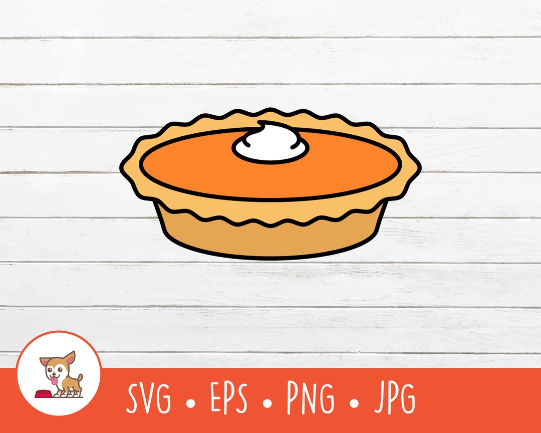 Cartoon Pumpkin Pie Clipart, Pumpkin Pie SVG, Vector Pumpkin Pie Cut ...