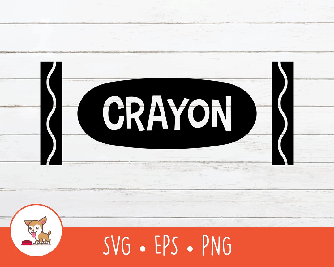 Crayon SVG, Crayon Name Frame, Crayon Wrapper Clipart, Vector Crayon ...