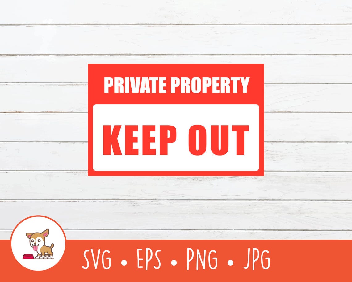 Private Property Keep Out Label SVG, Private Property Label Clipart ...