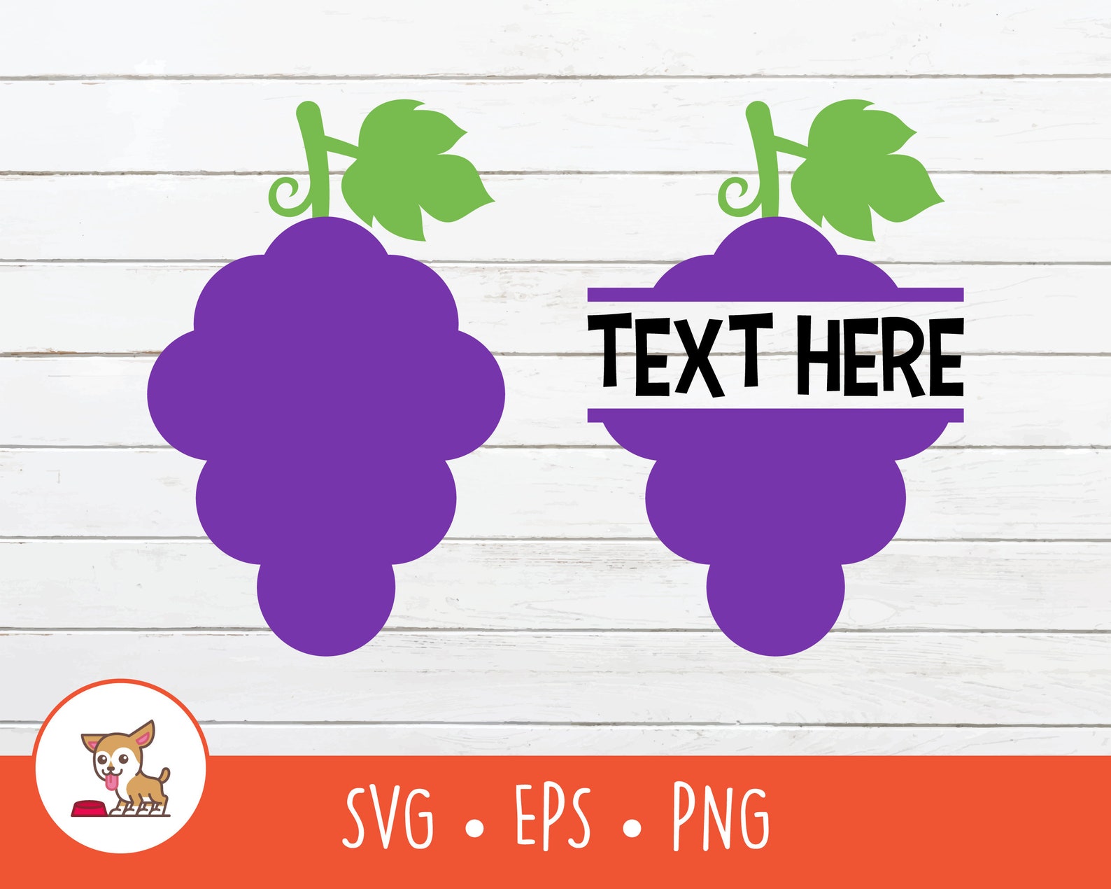 Grapes SVG, Split Grapes Name Frame, Vector Grapes Clipart, Grapes Cut ...