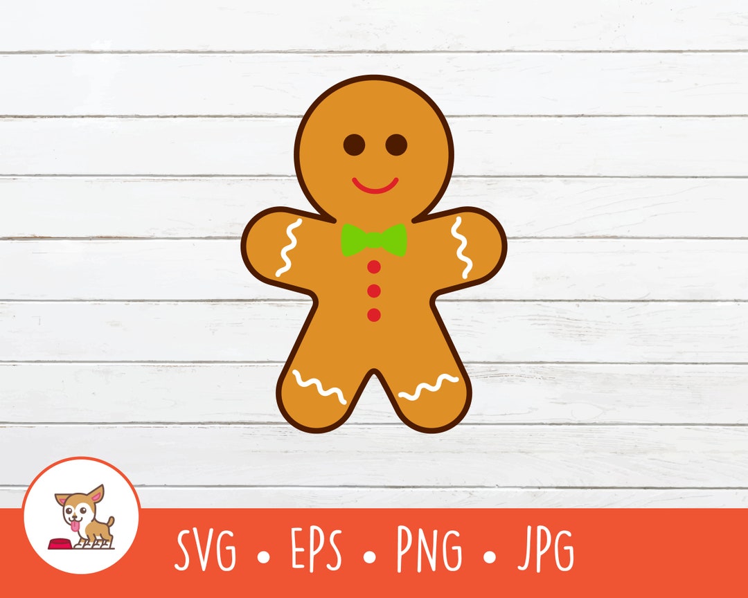 Gingerbread Man SVG, Gingerbread Man Clipart, Vector Gingerbread Man ...