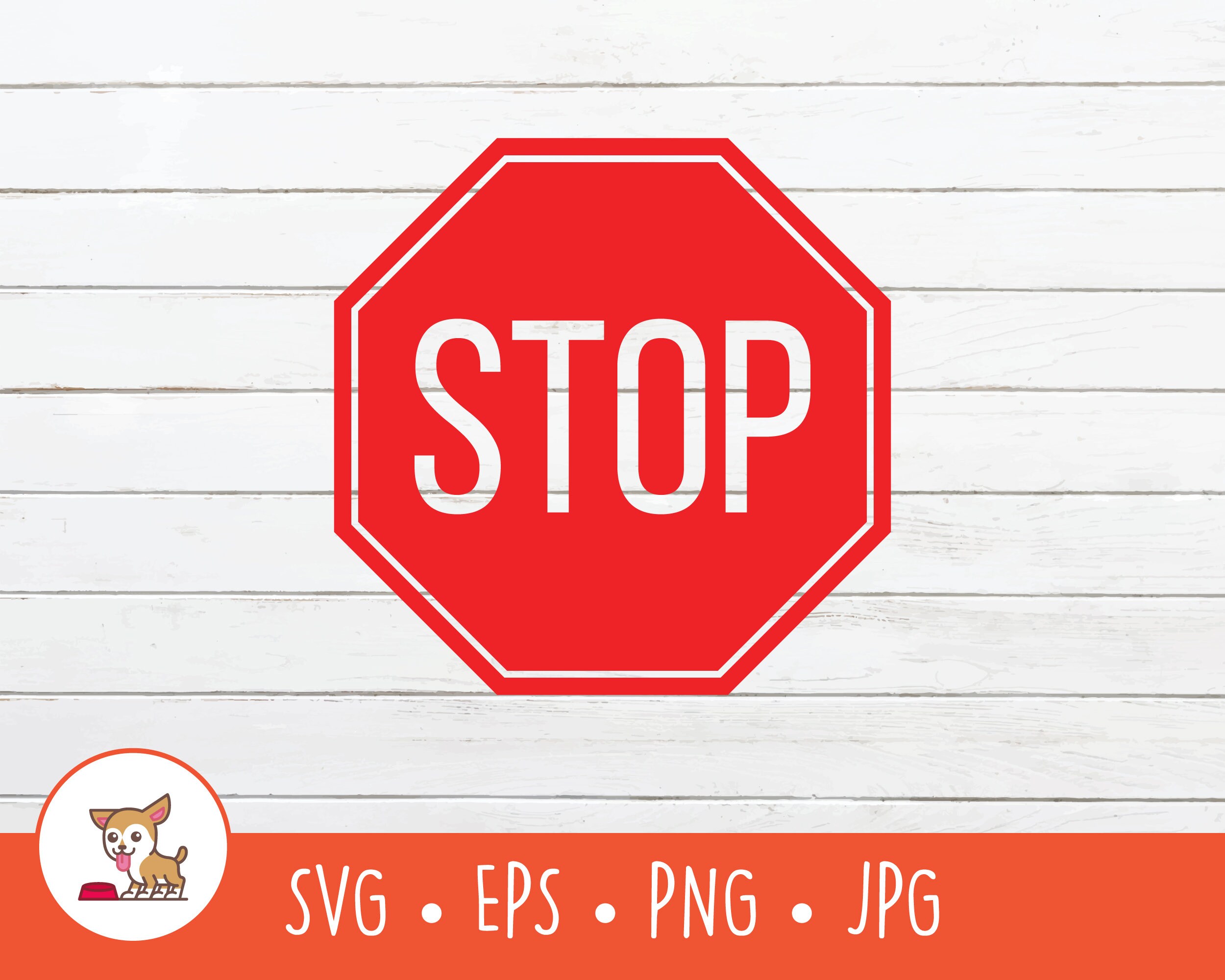 Stop Sign SVG, Stop Sign Clipart, Vector Stop Sign Cut File for Cricut ...