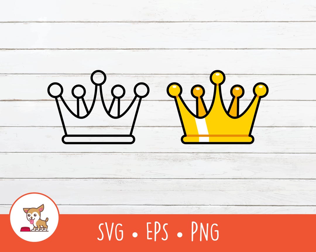 Crown SVG, Crown Clipart, Vector Crown Cut File for Cricut, PNG, EPS ...