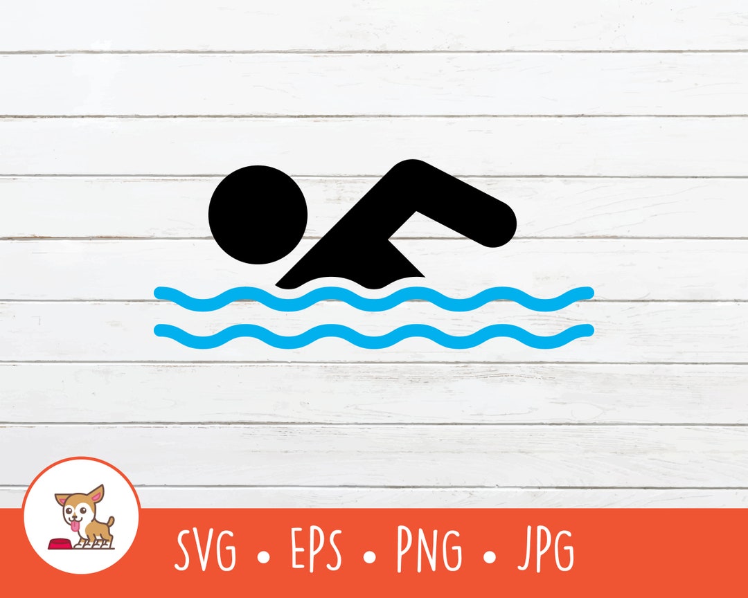 Swimming SVG, Swimming Clipart, Vector Swimming Cut File for Cricut ...