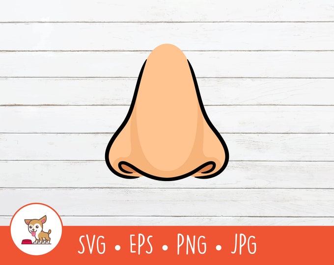 Human Nose. Cut Files for Cricut. Clip Art (eps, Svg, Pdf, Png, Dxf ...