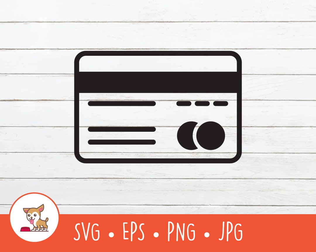 Credit Card SVG, Credit Card Clipart, Vector Credit Card Cut File for ...