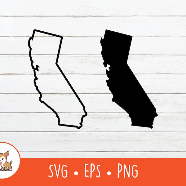 Map of California - Etsy