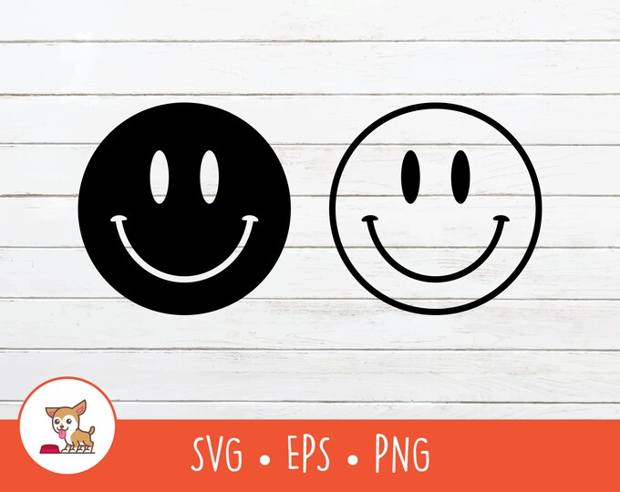 Smiley Face SVG | Emoji Smiley Face for Cricut and Silhouette | Smiley ...