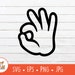 Okay Hand SVG, Vector Okay Hand Sign Clipart, Okay Hand Cut File for ...