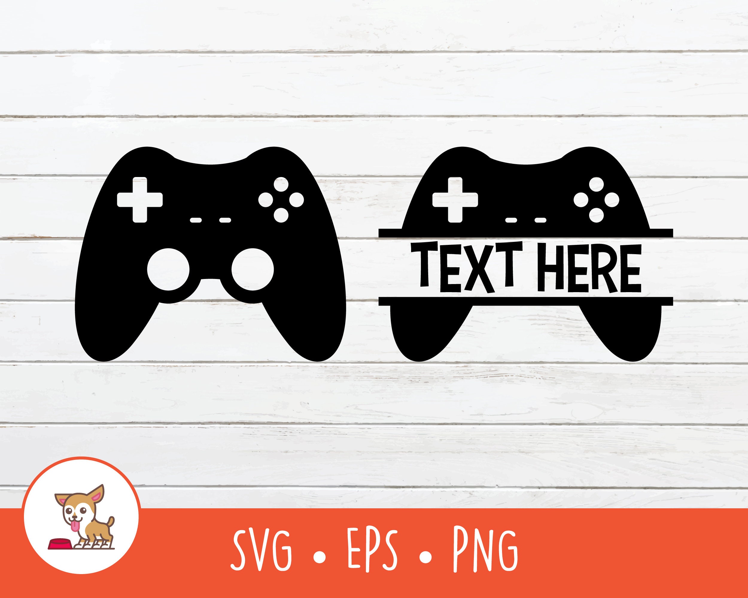 Game Controller SVG, Split Game Controller Name Frame, Game Controller ...