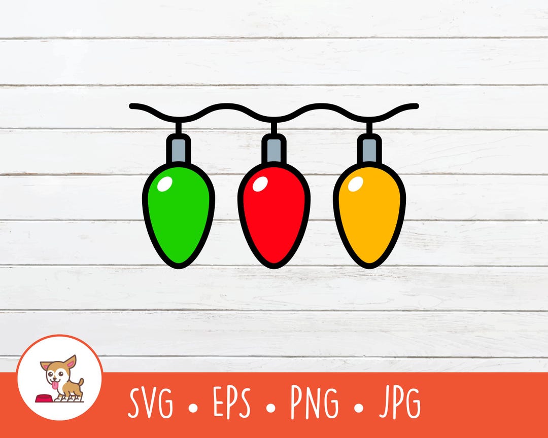 Christmas Lights Clipart, Christmas Lights SVG, Vector Christmas Lights ...