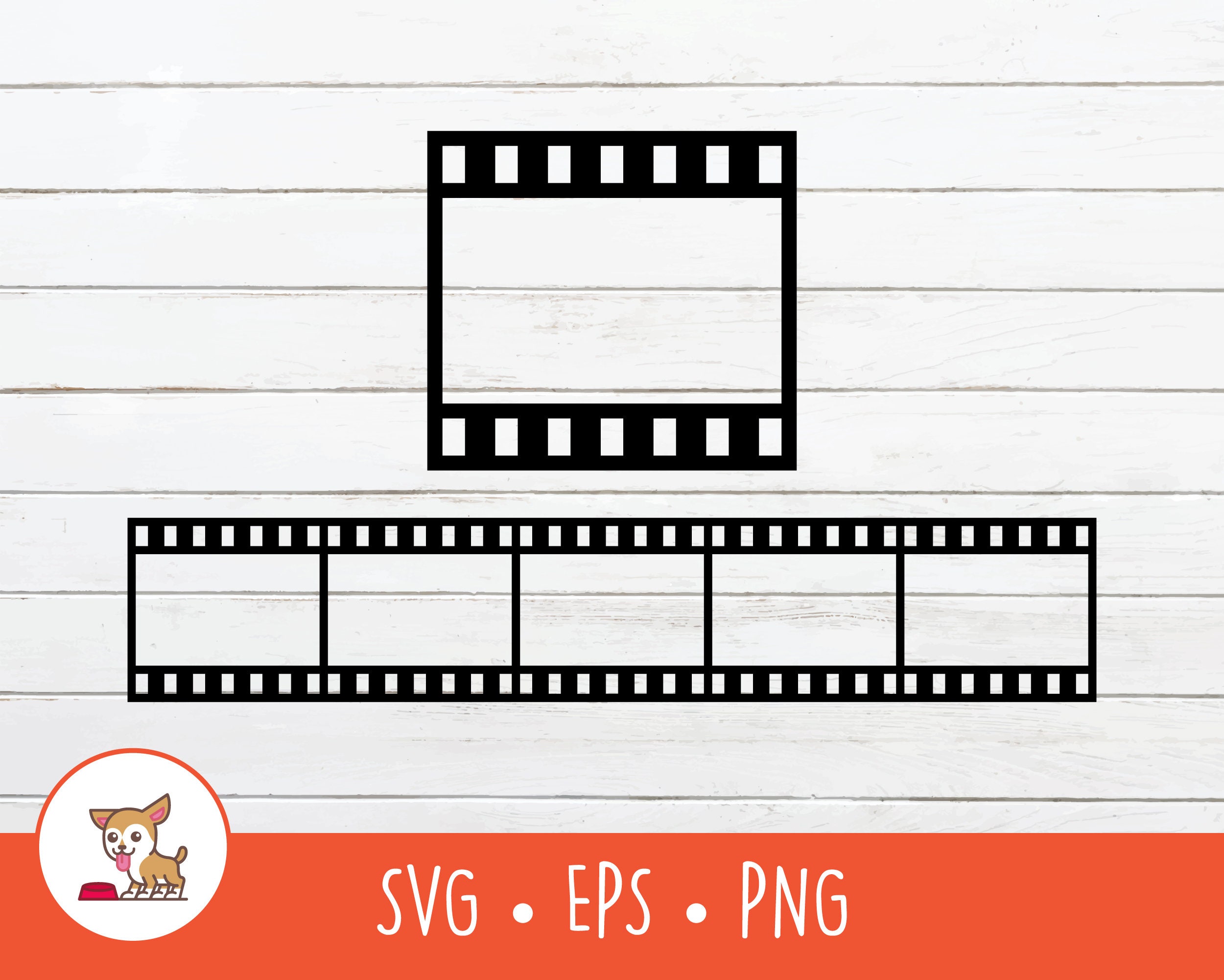 Film Strip SVG, Film Strip Clipart, Vector Film Negative Cut File for ...