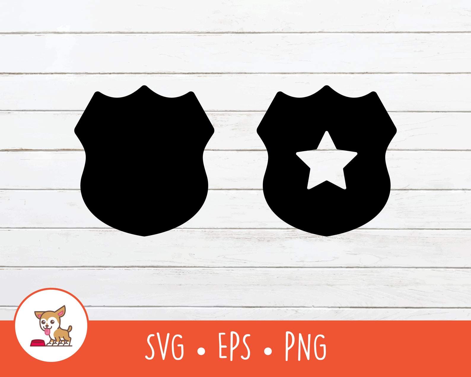 Police Badge SVG, Police Badge Clipart, Vector Police Badge Cut File ...