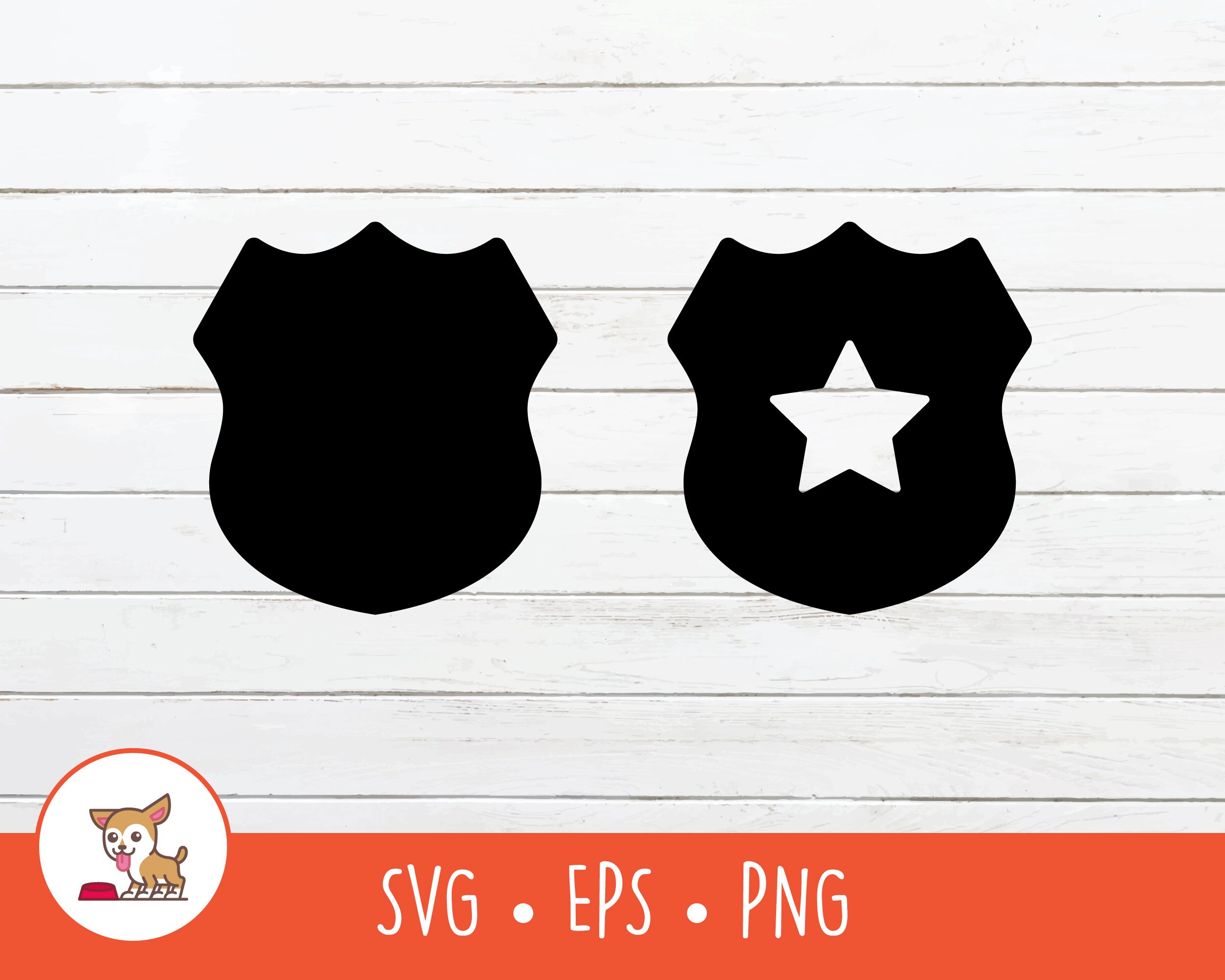 Police Badge SVG, Police Badge Clipart, Vector Police Badge Cut File ...