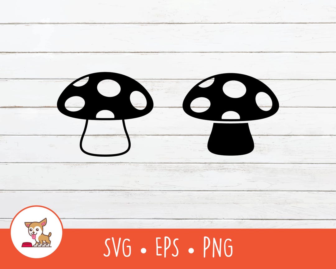 SVG de hongo, clipart de hongo, archivo vectorial de corte de hongo ...