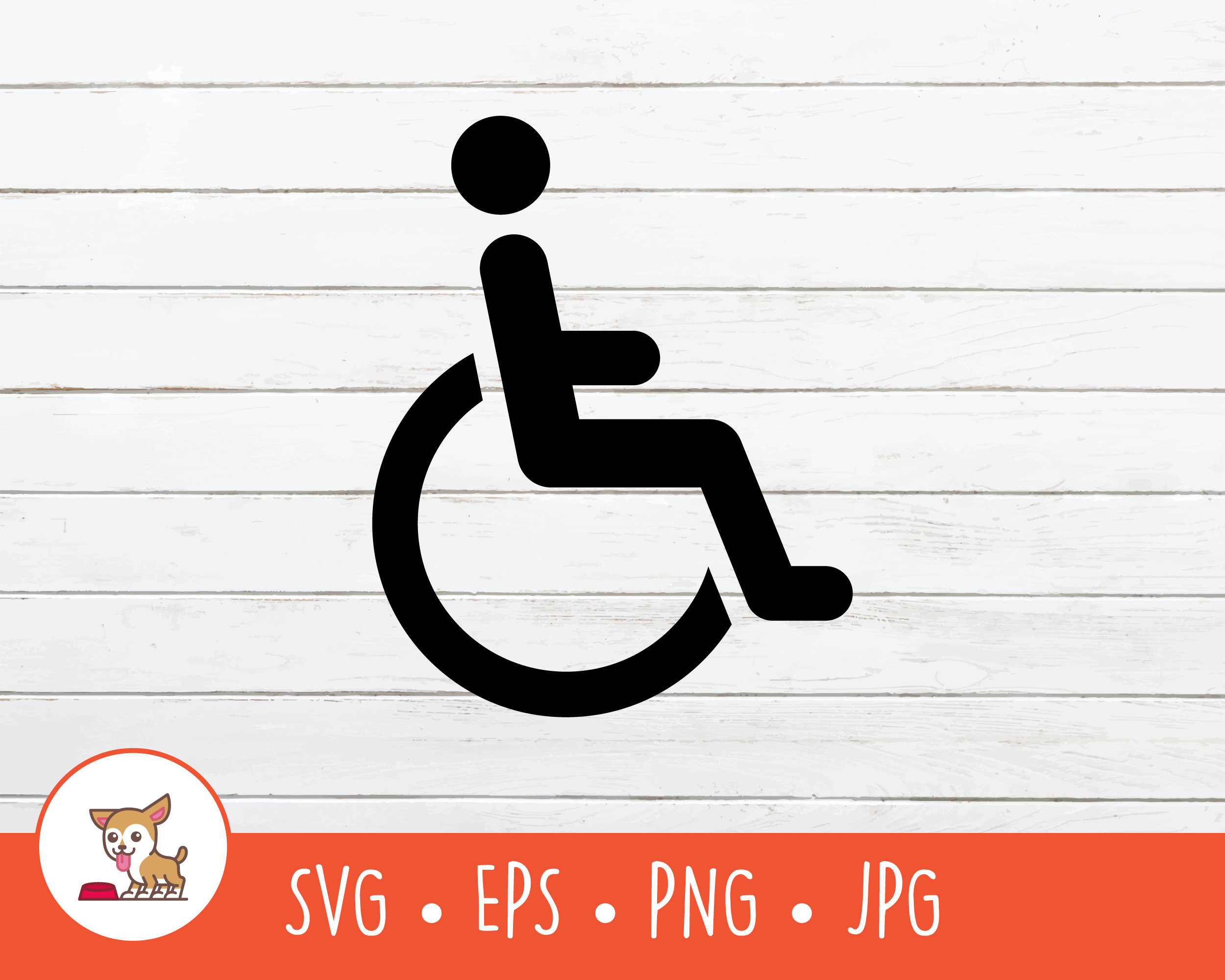 Handicap Symbol SVG, Wheelchair Symbol Clipart, Vector Handicap Symbol ...