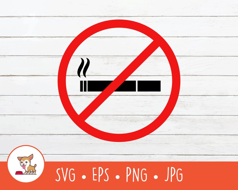 No Smoking Sign SVG No Smoking Clipart Vector No Smoking - Etsy