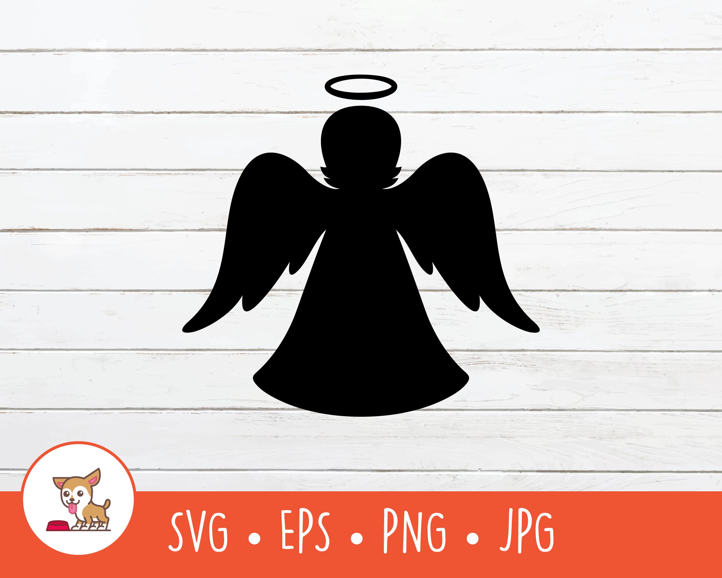 Angel SVG, Angel Clipart, Christmas Angel Cut File for Cricut, PNG, EPS ...